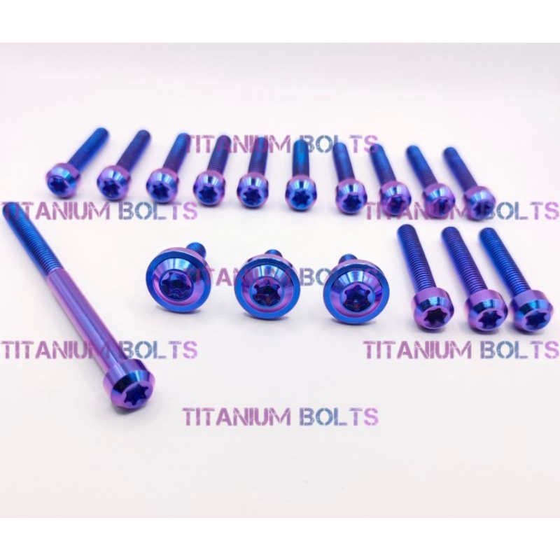 Jual Baut CVT Set Beat Titanium Bolts GR5 Baut CVT Set Titanium Beat Karbu Fi New Beat Original ...
