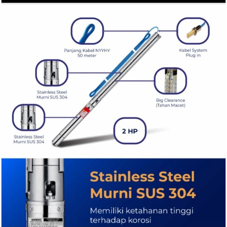 Jual Submersible Deep Well Pump SS-428K BIT Pompa Satelit Sumur Dalam ...