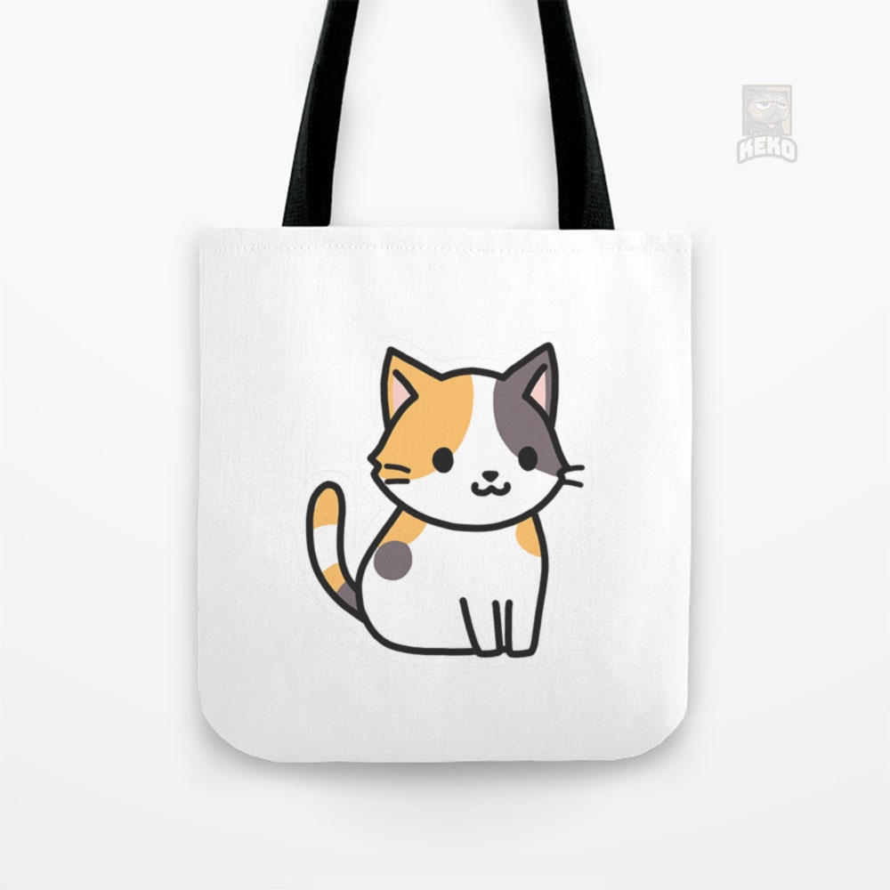 Jual Tote Bag Kanvas Calico Cat | Shopee Indonesia