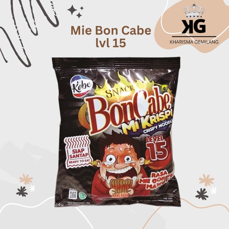 Jual BONCABE - MIE BON CABE KRISPI 30g Mi Krispi Rasa Mie Goreng Mawut ...