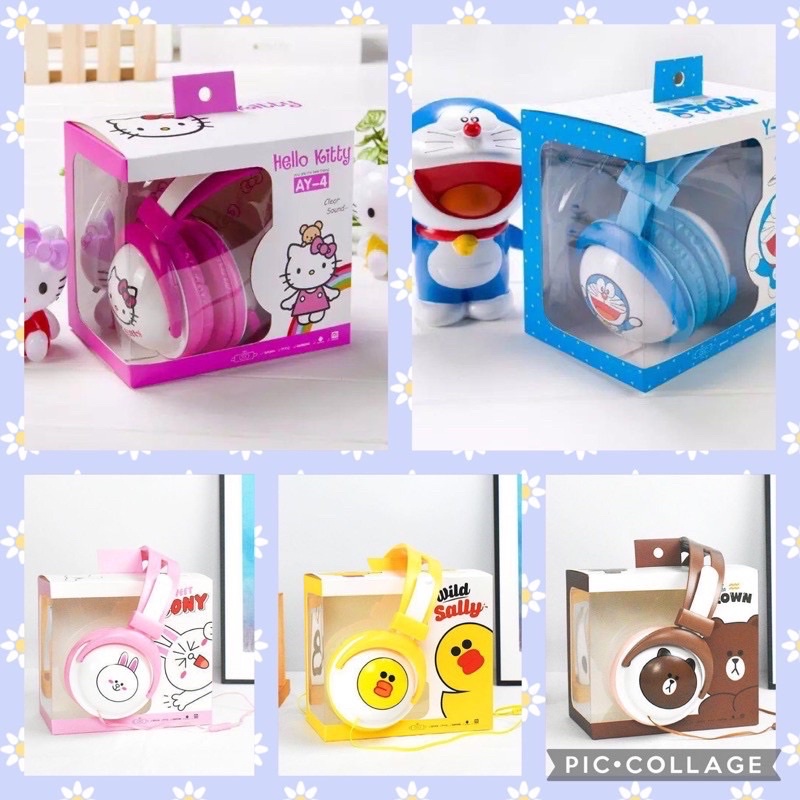 Jual Headphone bando karakter lucu super imut | Shopee Indonesia