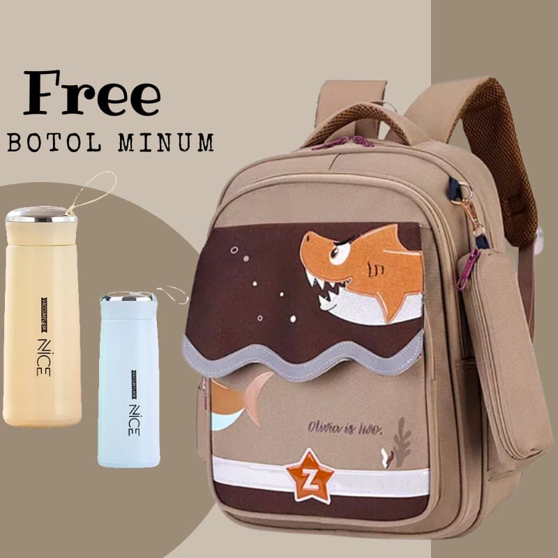 Jual TM30-Tas Ransel Anak Sekolah Laki-laki SD TK PAUD Motif Kartun Hiu | Shopee Indonesia