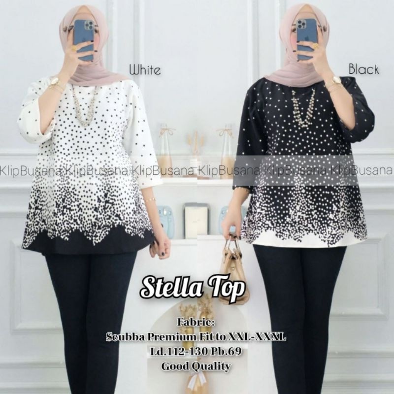Jual BAJU ATASAN WANITA JUMBO SCUBA BLOUSE JUMBO WANITA KEKINIAN BIG SIZE ld 110 120 130 TUNIK ...