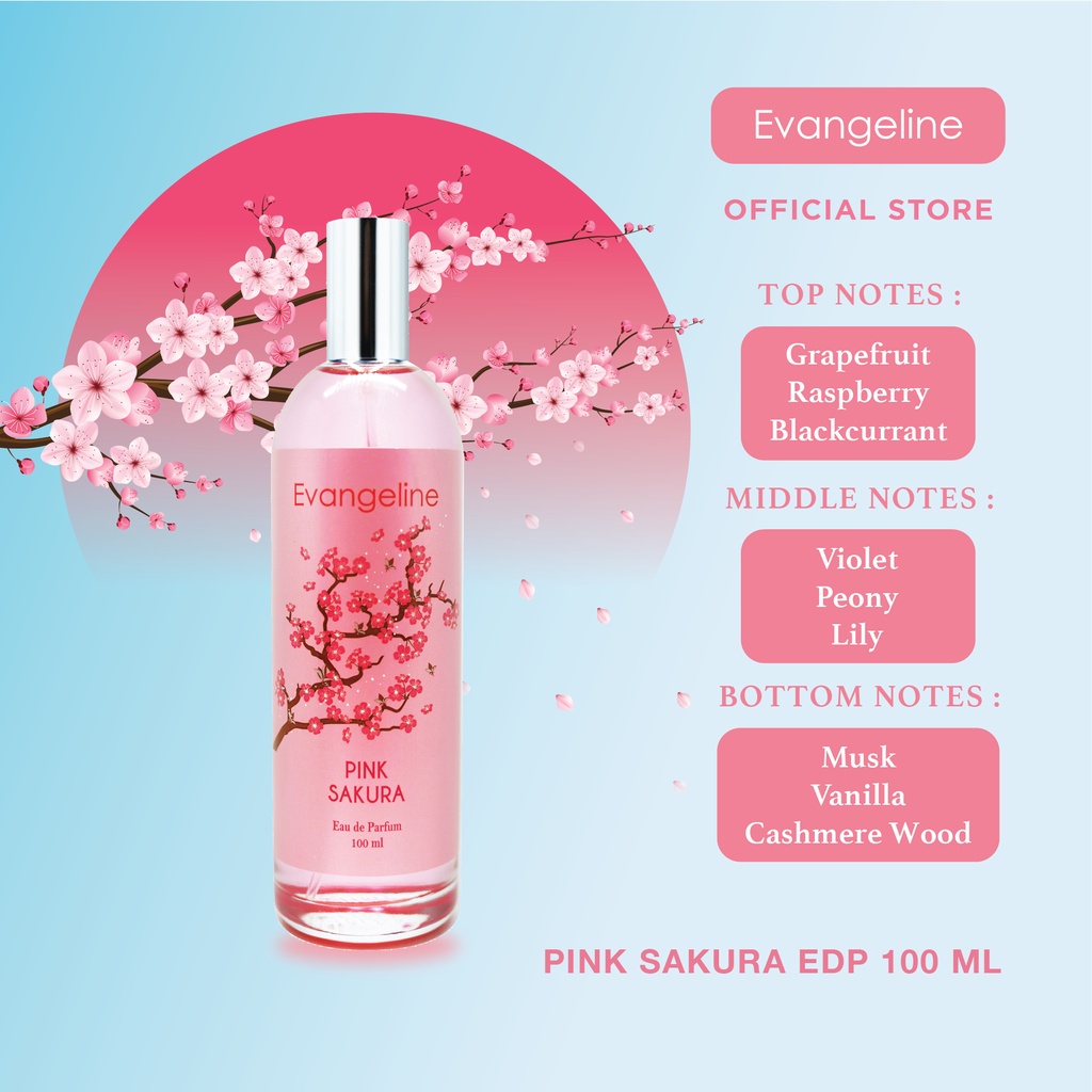 Jual Evangeline Eau De Parfum Pink Sakura 100ml | Shopee Indonesia