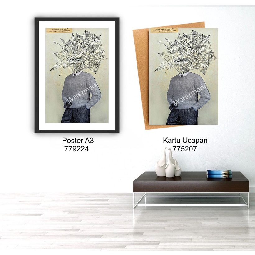 Jual Poster 88 / Poster Bingkai / Kartu Ucapan / Surealism / JV / 1451 ...