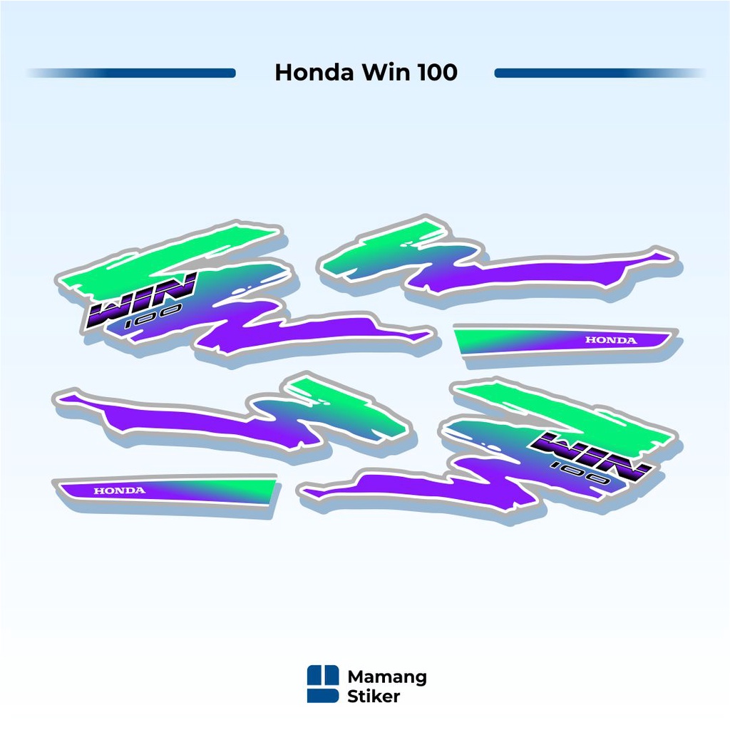 Jual Striping Honda Win 100 Original (16) Variasi Traill Treill Trill ...