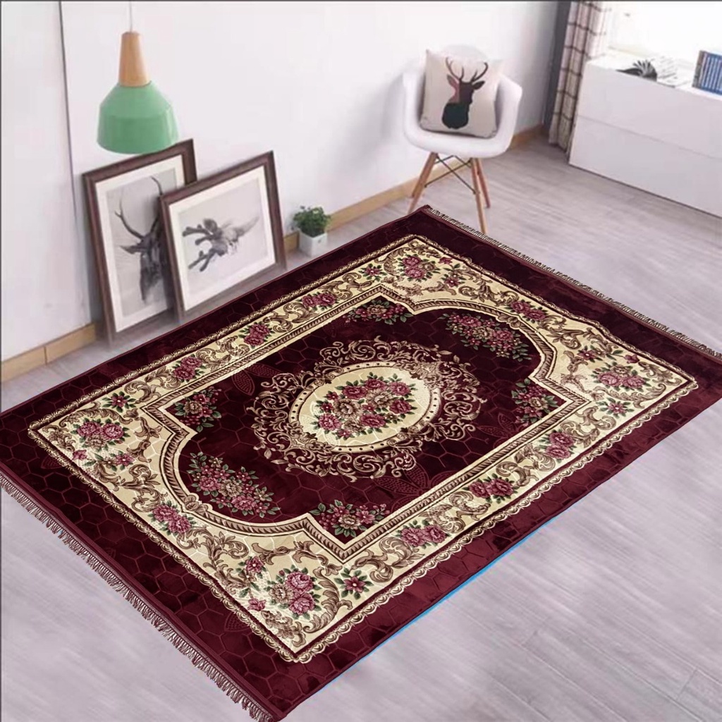 Jual Karpet Turki 200x300cm Karpet Lantai Tebal Jumbo Permadani Rumbai ...