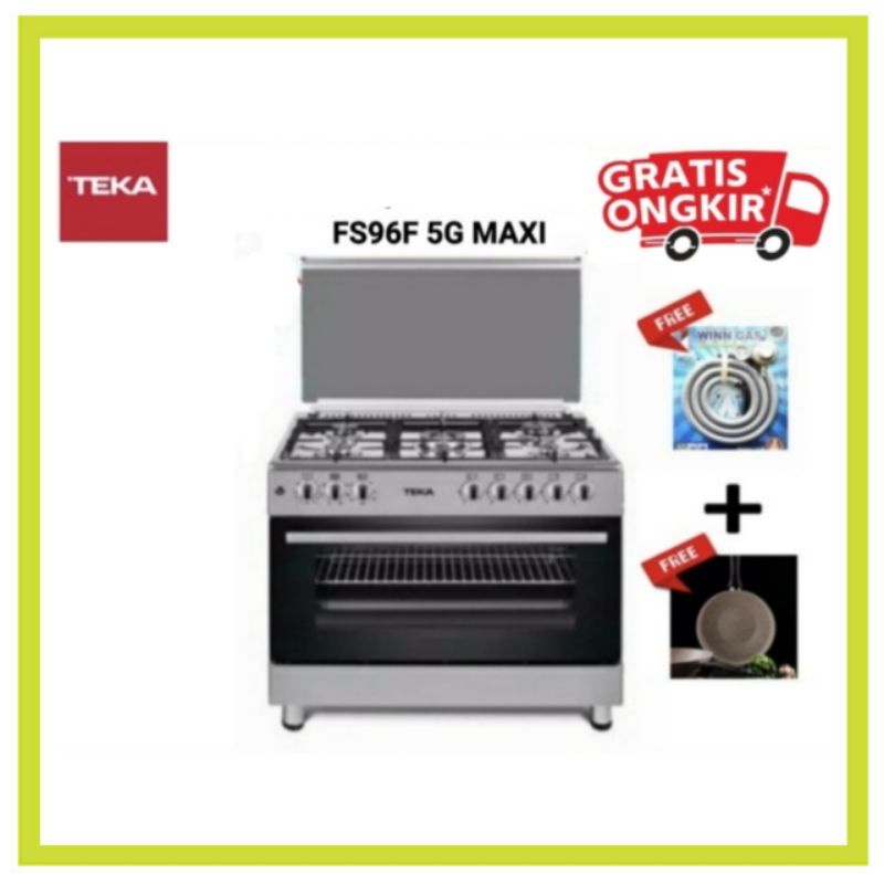 Jual Teka Free Standing Cooker FS96F 5G Maxi Oven Kompor 5 Burners ...