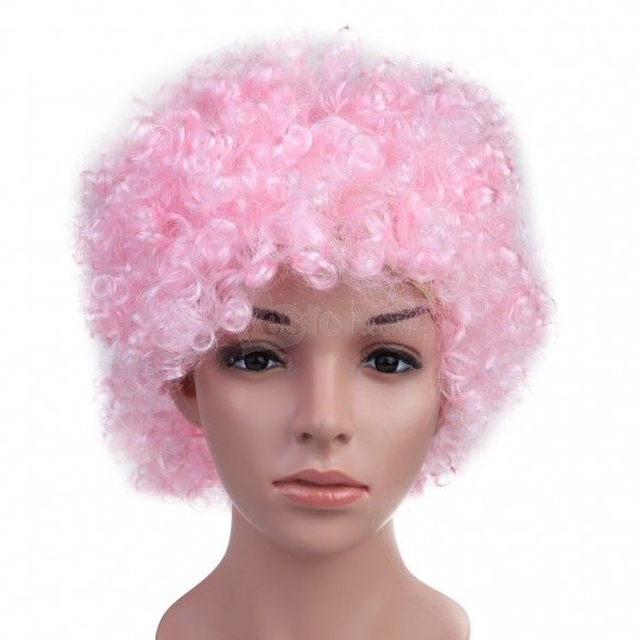 Jual Party warna warni Rambut Palsu keribo / Wig Kribo keriting/ Wig ...