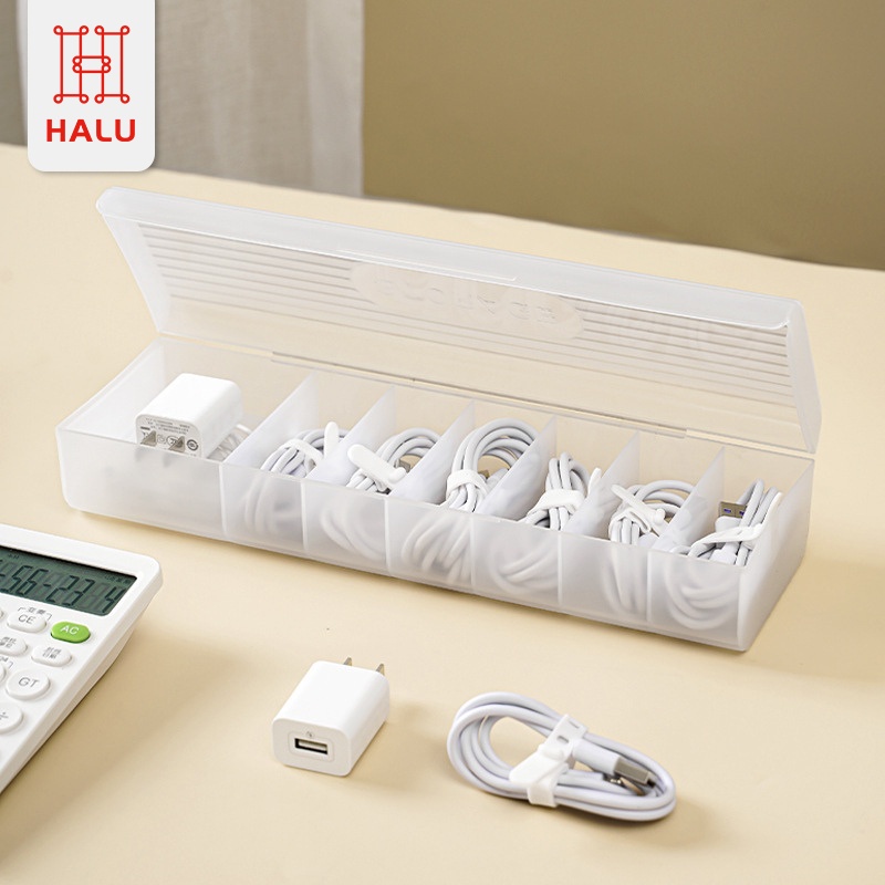 Jual HALU Storage Kabel Data Kotak Penyimpanan Cabel Charger HP/Kabel ...