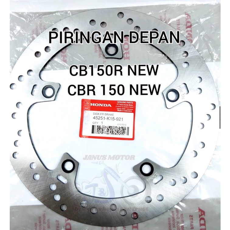 Jual PIRINGAN DEPAN K15 CB150R CBR 150 NEW CAKRAM DISK DISC DPN CB 150 R CBR 150 R NEW LED ...