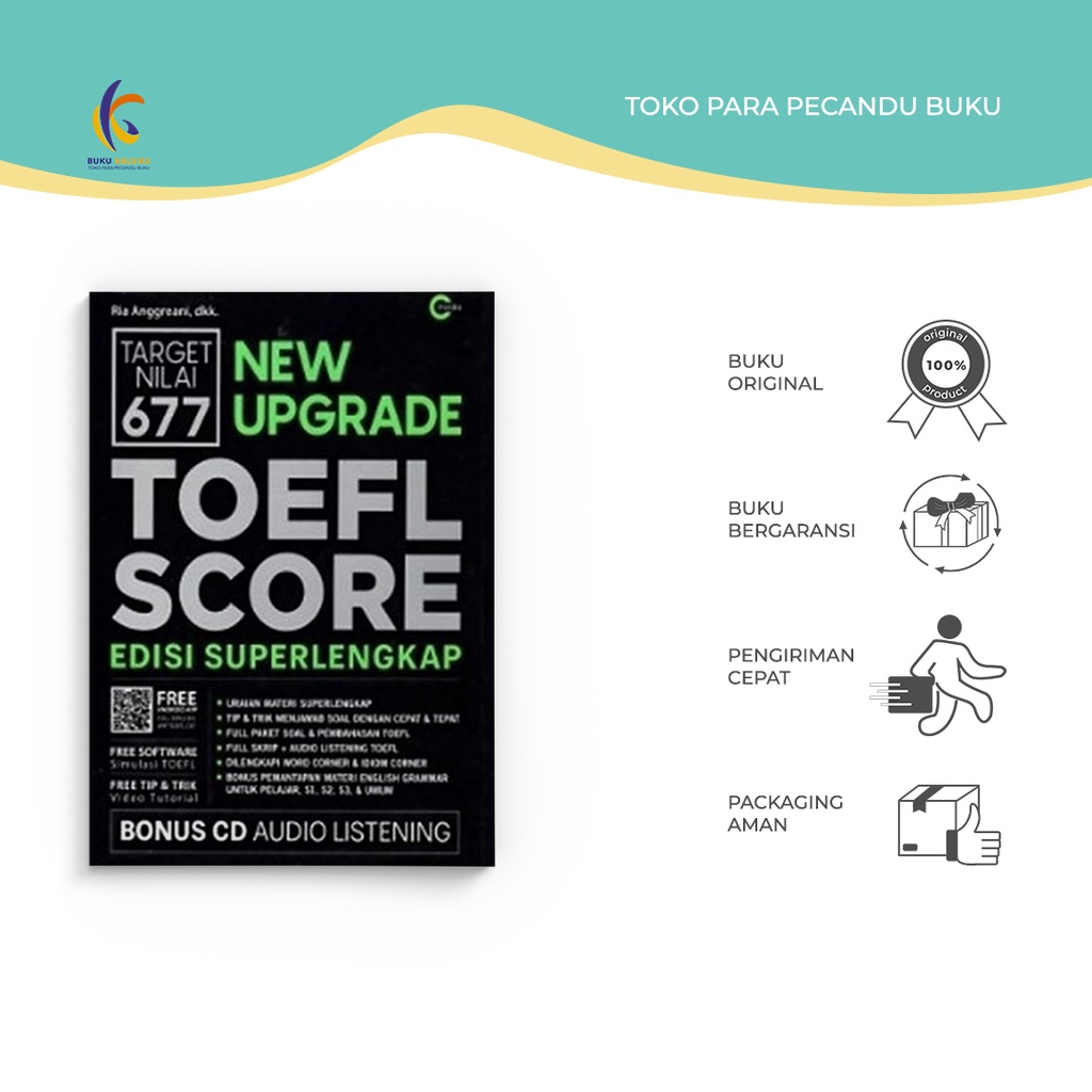 Jual Buku TOEFL - New Upgrade Toefl Score Edisi Superlengkap-Target N677+Cd - Ria Anggraeni ...