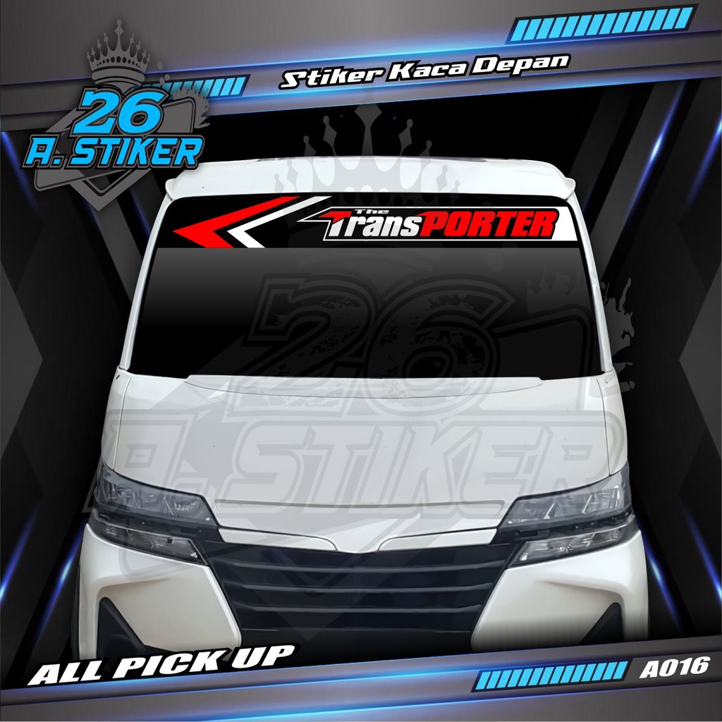 Jual Stiker Decal Kaca Depan All Pick Up THE TRANSPORTER L300, FUTURA ...