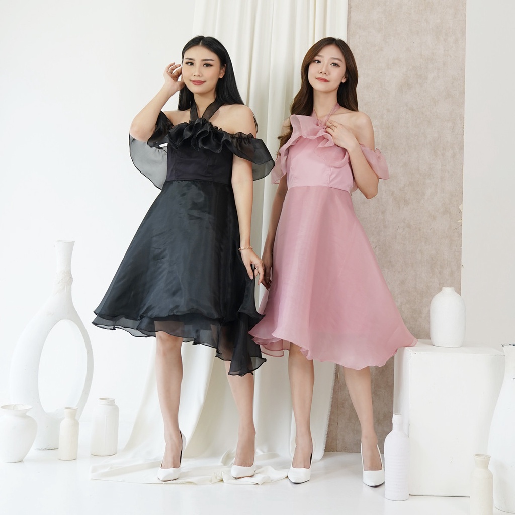 Jual Mini Dress Tinny Dres Wanita Party Casual | Shopee Indonesia