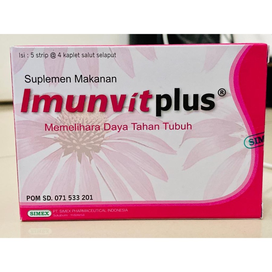 Jual IMUNVIT PLUS BOX ISI 20 TABLET// IMUNVIT PLUS UNTUK DAYA TAHAN ...