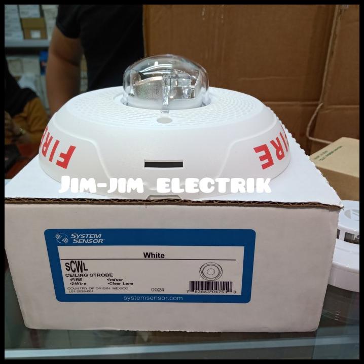 Jual Ceiling Strobe System Sensor Scwl White | Shopee Indonesia