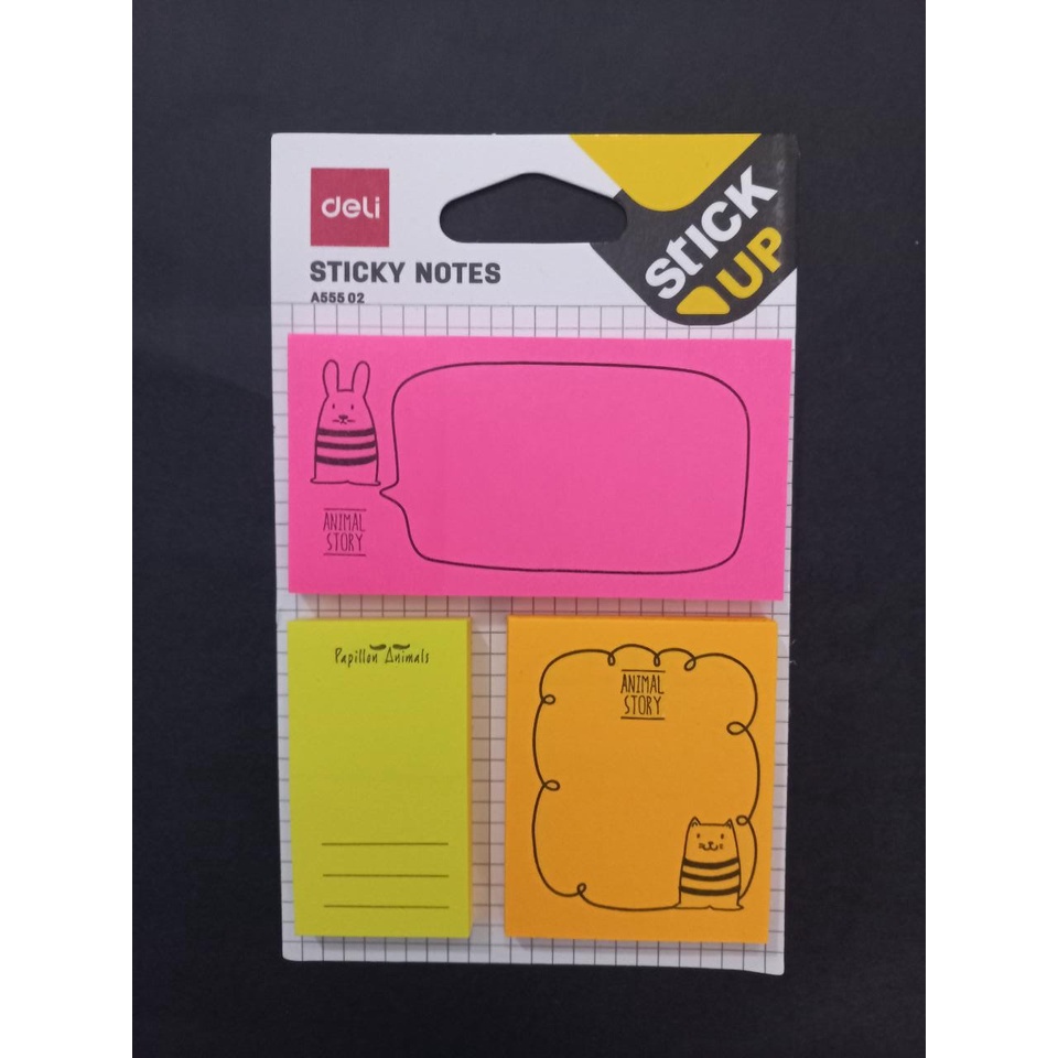 Jual Sticky Notes Deli A555 02 / Sticky Notes / Deli Sticky Notes ...