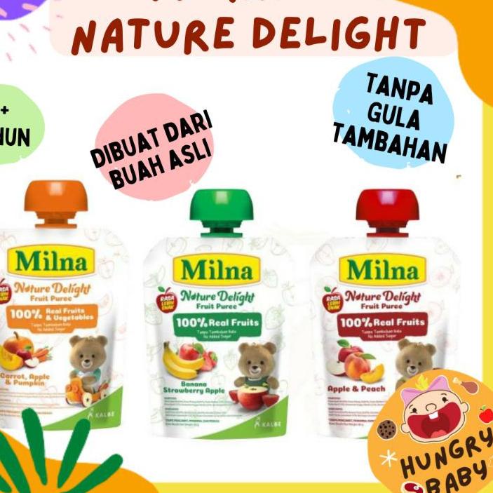 Jual Khusus Milna Nature Delight 80 gram / Makanan Fruit Puree Bayi 1 ...