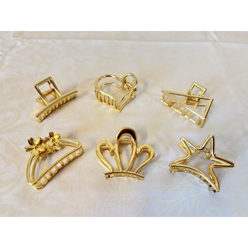 Jual Jepitan Rambut emas jepit Korea premium full besi | Shopee Indonesia