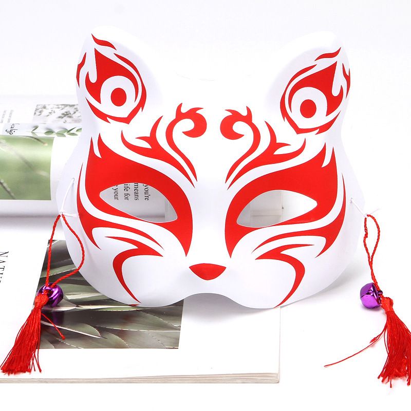 Jual TOPENG KUCING COSPLAY KITSUNE FOX BUNKASAI JAPANESE FESTIVAL MASK ...