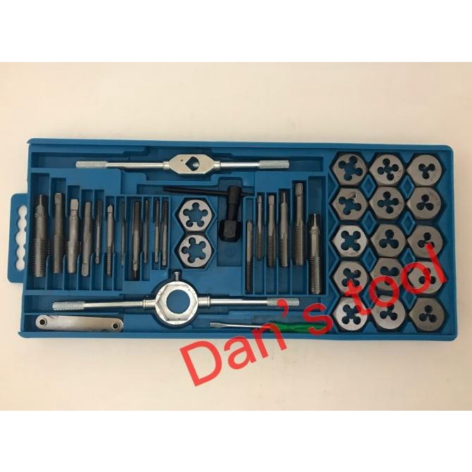 Jual Tap And Die Set 40 PCS / Hand Tap Dan Senai Set 40 PCS | Shopee ...