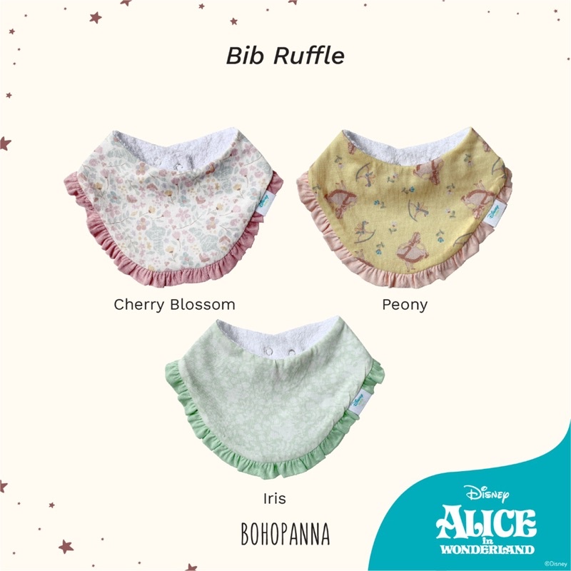 Jual Bib ruffle - alice in wonderland edition | Shopee Indonesia