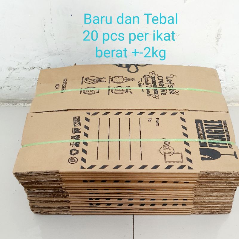 Jual Kardus Packing dus Packing 20x15x14cm kondisi baru | Shopee Indonesia