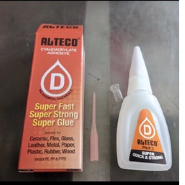 Jual Lem Alteco 20g asli jepang type D super cepat kuat rekat dari lem G | Shopee Indonesia
