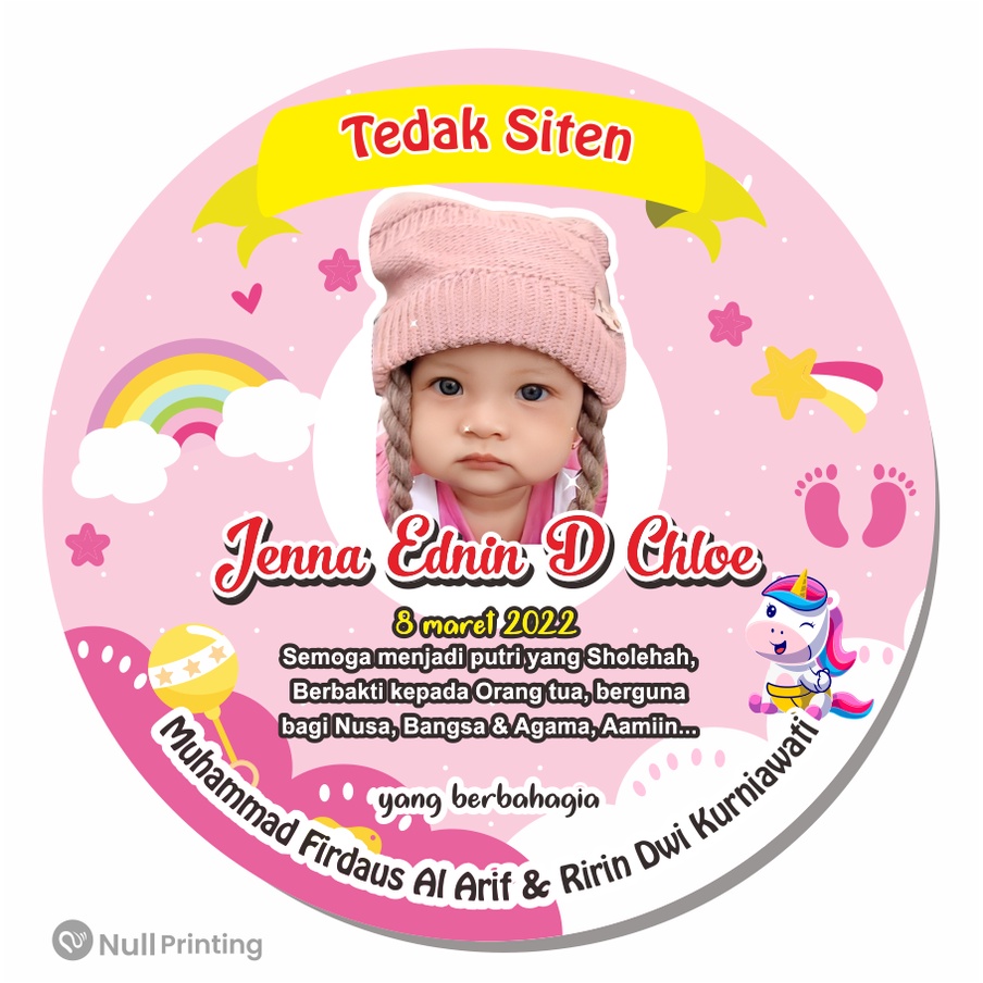 Jual Sticker Dundunan/Tedak Siten Bubur Candil Chromo Glossy TERBARU ...
