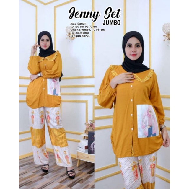 Jual SETELAN VIRAL SABLON PRISE | SETCEL JENY OVERSIZE | ONE SET ETNIK ...
