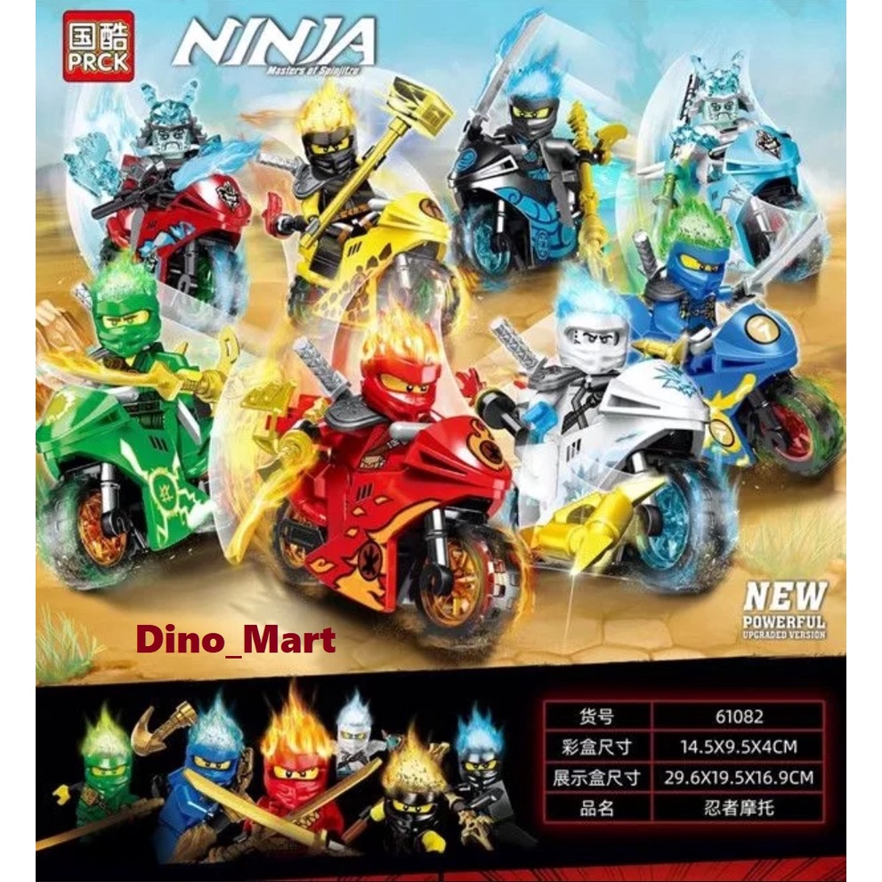 Jual Brick Ninja Go Minifigure dan Motor PRCK 61082 | Shopee Indonesia