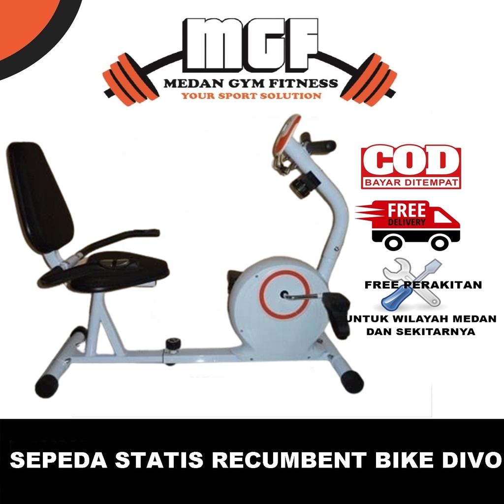 Jual ALAT FITNESS SEPEDA STATIS RECUMBENT BIKE DIVO | Shopee Indonesia