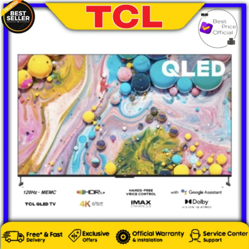 Jual TCL 98C735 QLED TV 98 Inch Smart Google TV 4K UHD Dolby Vision Atmos | Shopee Indonesia