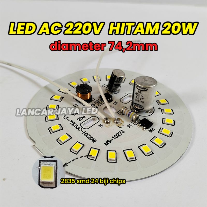 Jual Modul PCB Led Ac Kode Hitam 20w ~Lancar Jaya Led~ | Shopee Indonesia