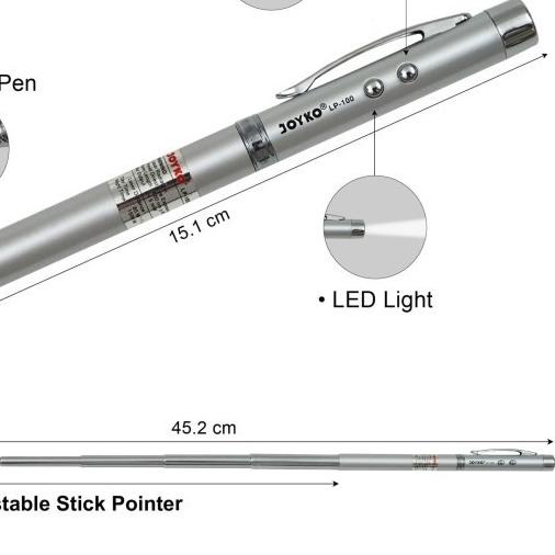 Jual Laser Pointer 4 In 1/ Penunjuk Laser / Senter / Pulpen Joyko LP ...