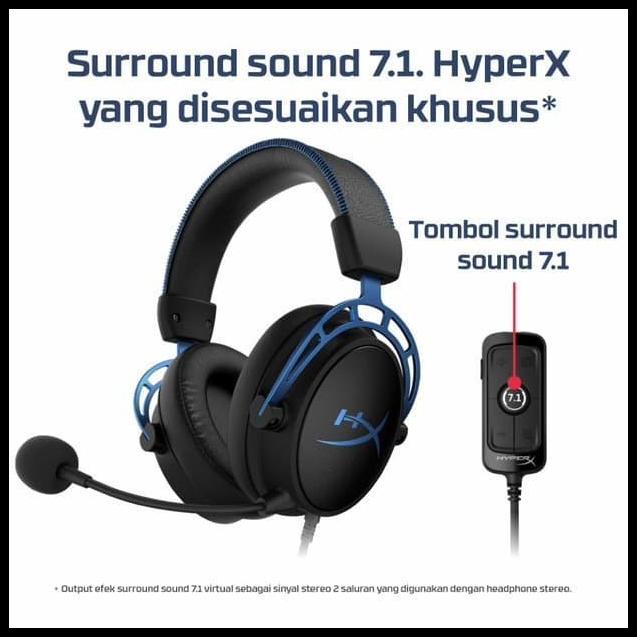 Jual Hyperx Cloud Alpha S - Gaming Headset (Blue) | Shopee Indonesia