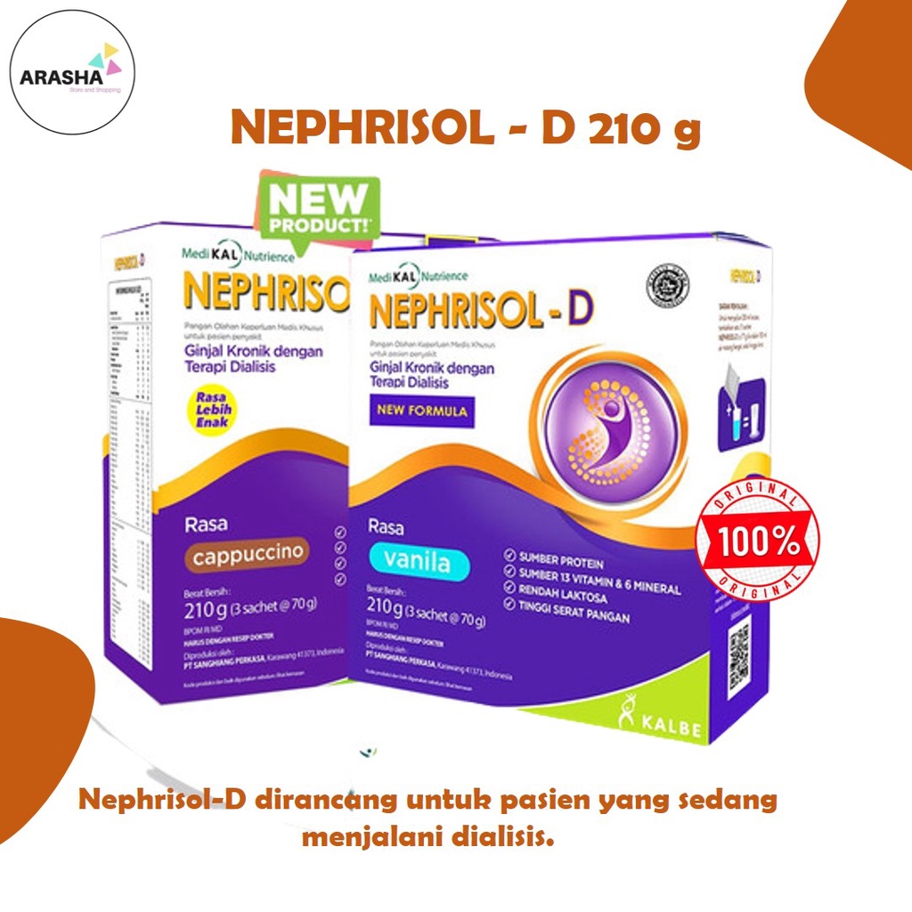 Jual NEPHRISOL - D 210 gr - Nutrisi Khusus Untuk Pasien Gagal Ginjal ...