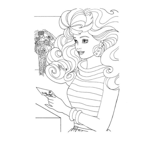 Jual Gambar Sketsa Mewarnai / Barbie / Part 2 / Gambar Sketsa / Gambar ...