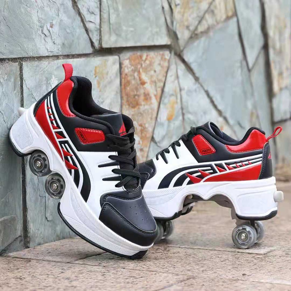 Jual Sepatu Roda Casual Skate / Kick Roller Shoes Impor Viral TIKTOK ...
