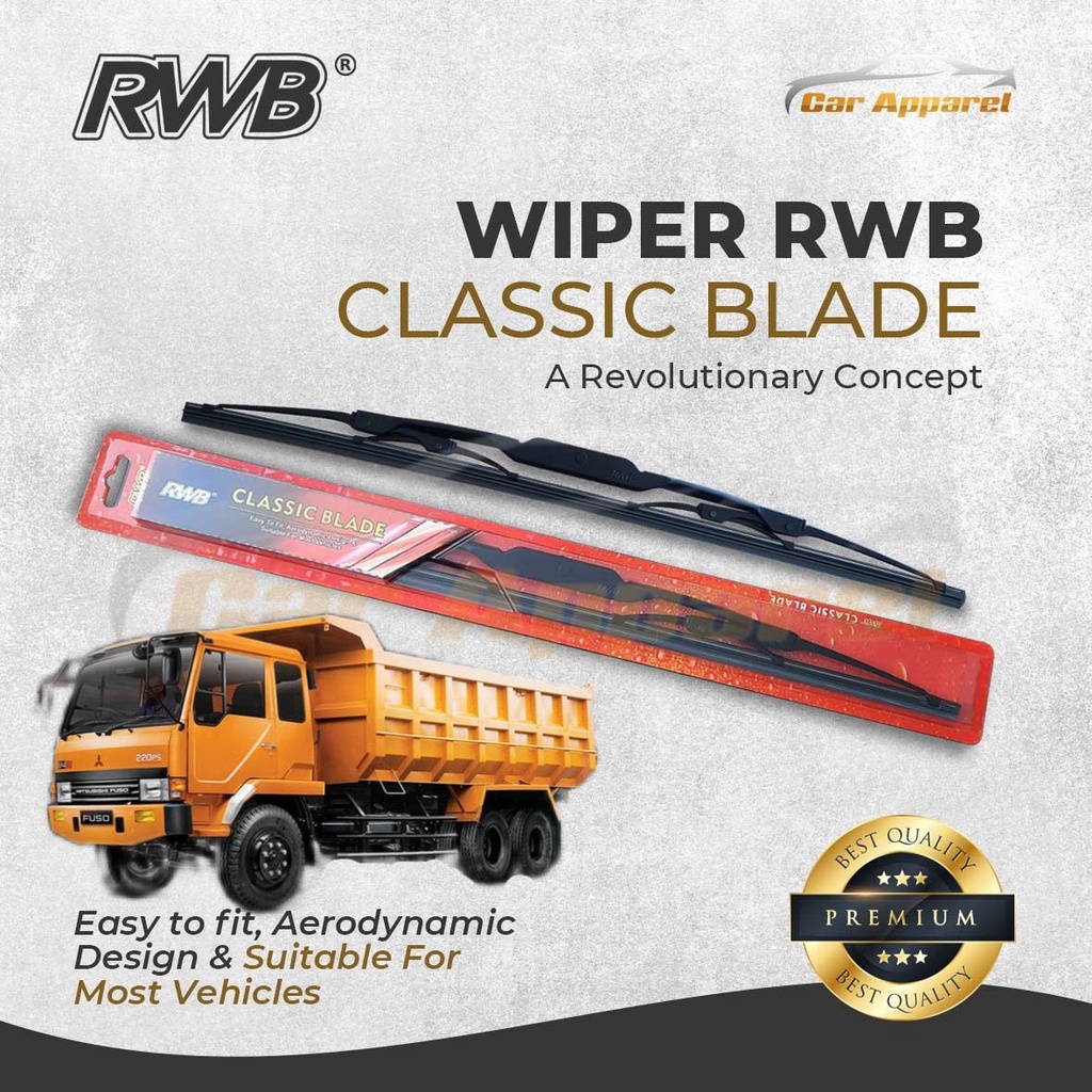 Jual Wiper RWB Classic Mitsubishi FUSO 220PS Hybrid / Windshield ...