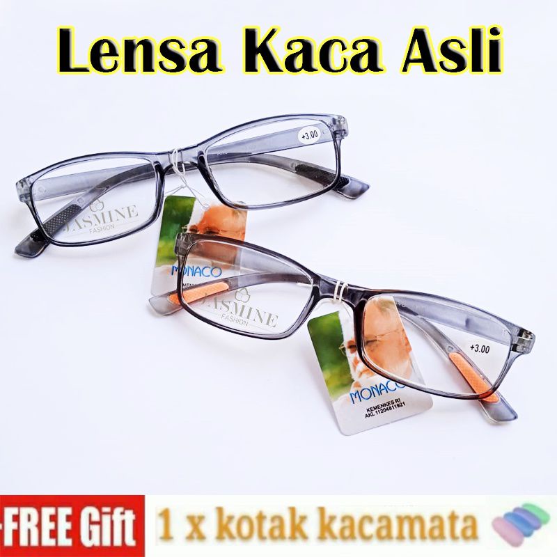 Jual Kacamata baca plus ASLI LENSA KACA Frame Lentur kacamata super fokus kacamata baca plus ...