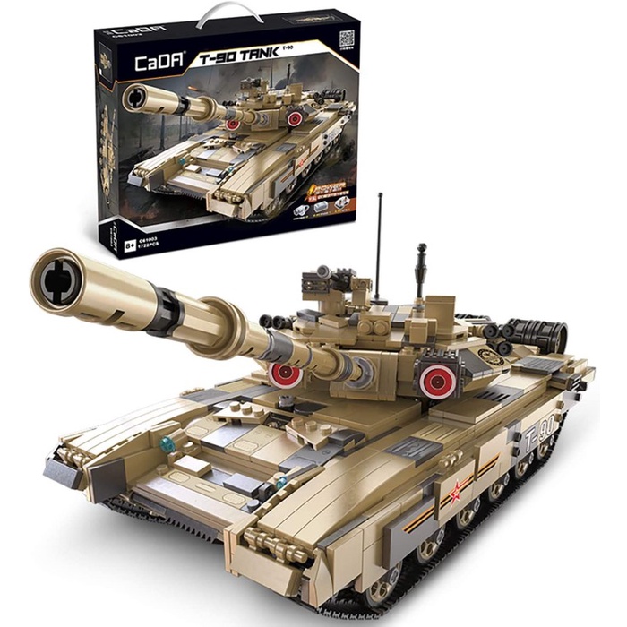 Jual Double E CADA Bricks T-90 Tank 1722pcs C61003W Hobby And Toy ...