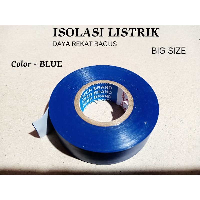 Jual Isolasi kabel listrik Deer brand biru | Shopee Indonesia