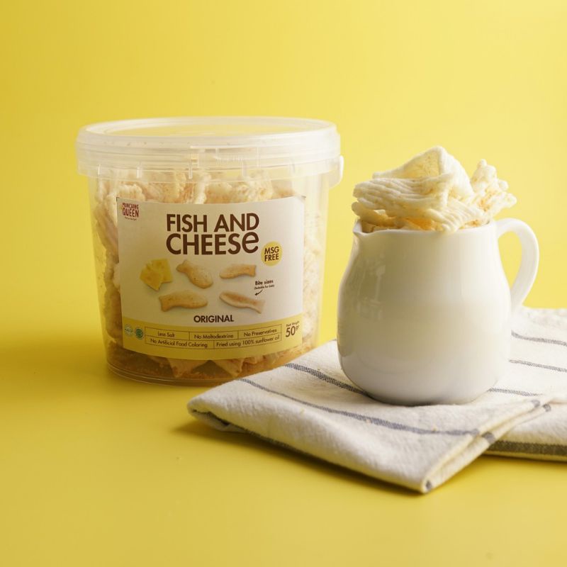 Jual Munching Queen Fish & Cheese Original Jajan Sehat No MSG | Shopee ...