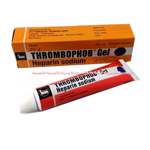 Jual Thrombophob Gel Heparin Sodium 20gr Salep untuk Memar luka ...