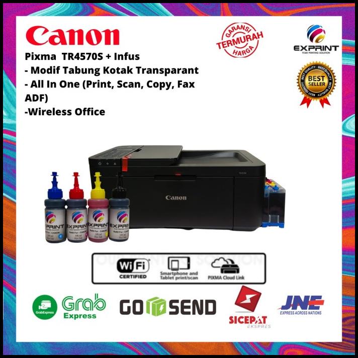 Jual Printer Canon Pixma Tr4570S + Infus ( Print Scan Copy Fax Wifi ...