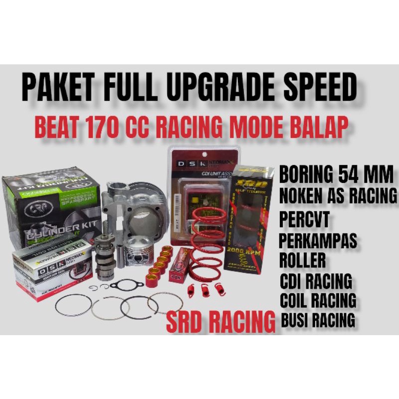 Jual FULL UPGRADE SPEED RACING BEAT 135 CC 2000 RPM | Shopee Indonesia