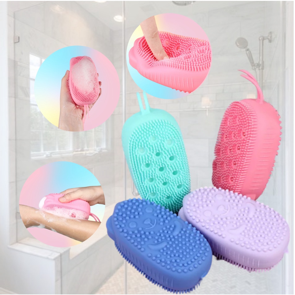 Jual Spons Mandi Bath / Sponge Sabun Batang Cair 2In1 Sikat Spons Badan ...
