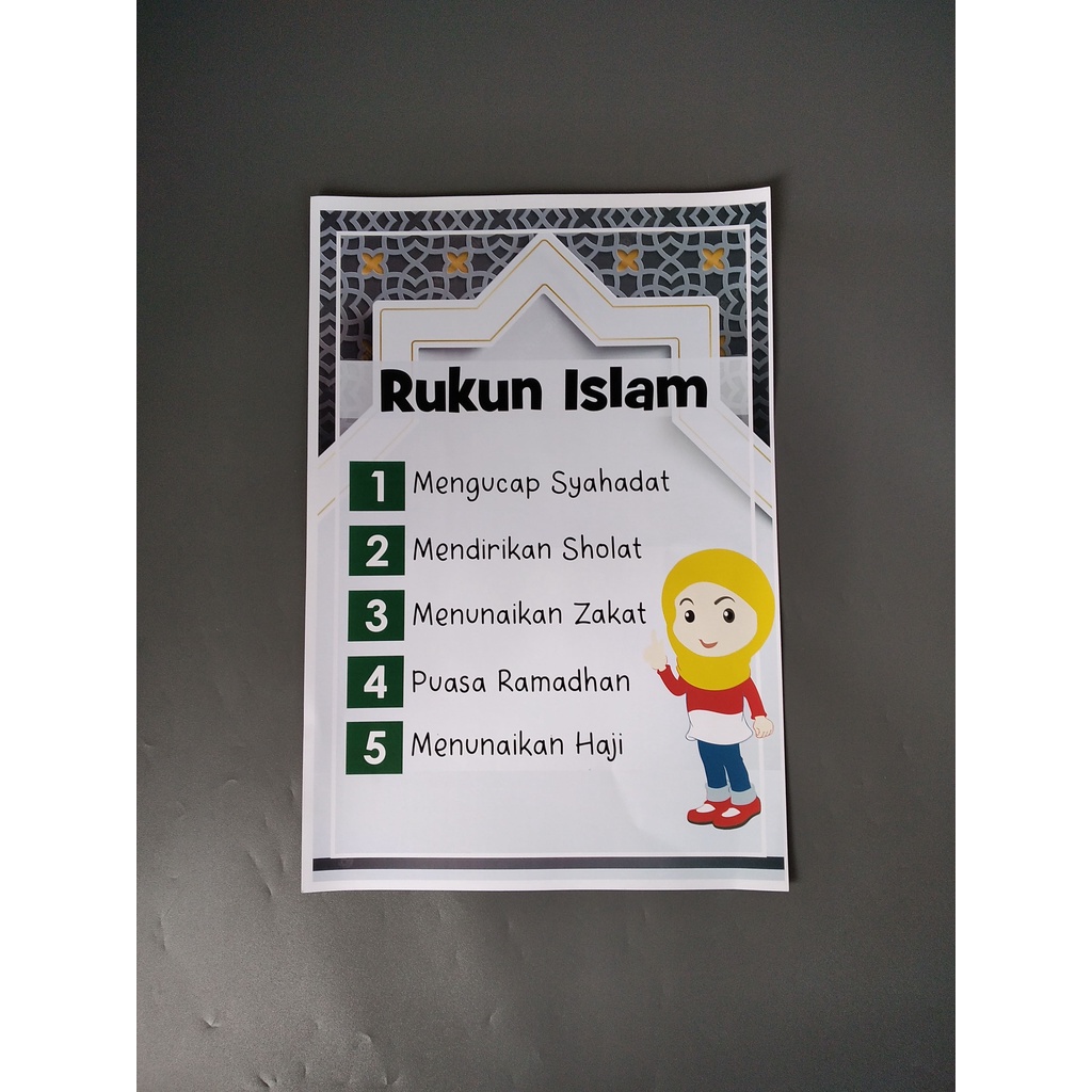 Jual Poster Islami Rukun Islam, Poster Sekolah, Media Edukasi Islami ...