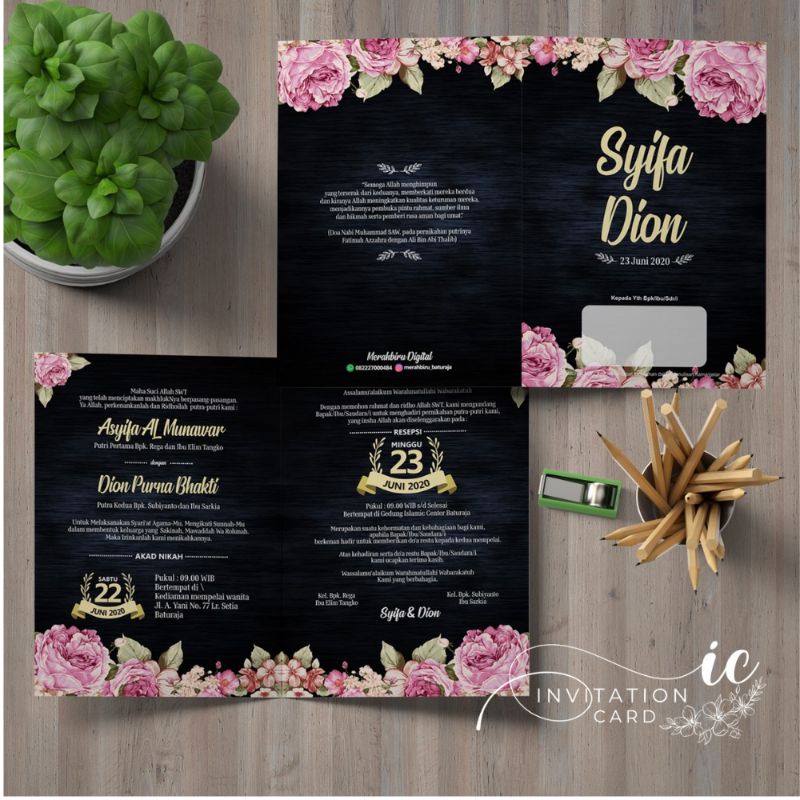 Jual UNDANGAN CUSTOM PERNIKAHAN/UNDANGAN PERNIKAHAN/UNDANGAN MANTEN ...